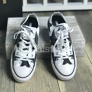 Converse | Shoes | Converse Advulc Big Star Print Bw W Authentic | Poshmark